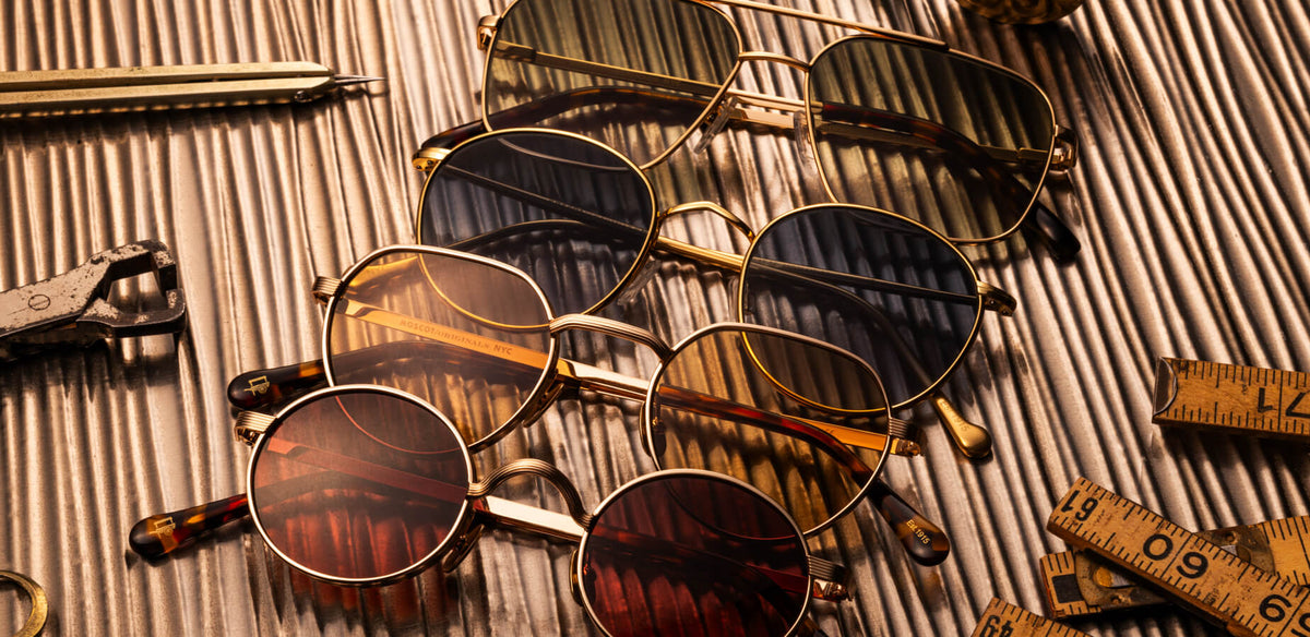 Round Titanium Temple Glasses | Metal Frame Glasses | MOSCOT